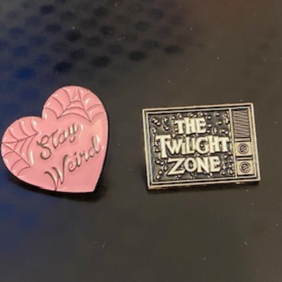 boutique | Jewelry | Twilight Zone Stay Weird Enamel Pins | Poshmark